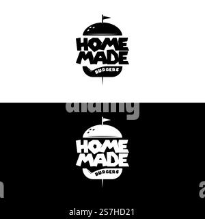 Homemade burgers retro logo, emblem Stock Vector Image & Art - Alamy