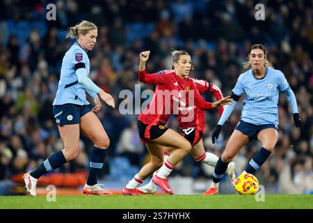 Manchester United's Celin Bizet Ildhusoy on the ball during the ...