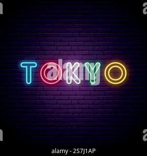 Tokyo Japan urban line lettering sports style vintage college ...