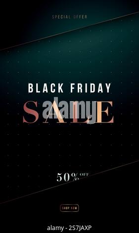 Black Friday sale banner with Papercut Style Stock Vector Image & Art ...