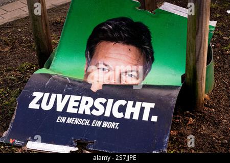 Ein Wahlplakat der Partei Bündnis 90/Die Grünen mit dem Konterfei von ...