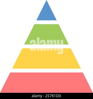 Levels of triangular pyramid. Triangle pyramid chart. Maslow layer ...