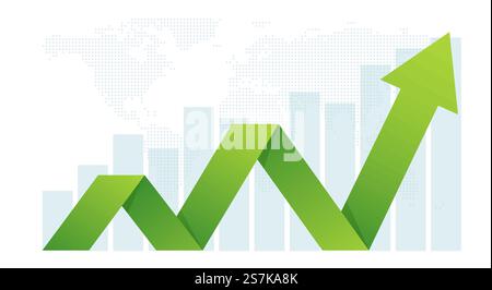 Business arrow sets goals concept for success Financial growth expanded ...
