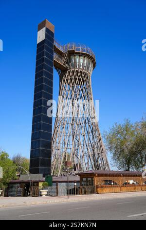 Bukhara Tower aka Shukhov Tower, an ancient water tower repurposed as ...