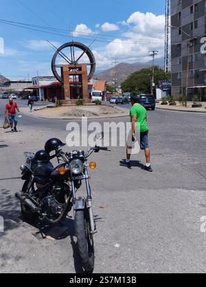 Guarenas, Miranda State, Venezuela. April 14, 2024. Monument with Old ...