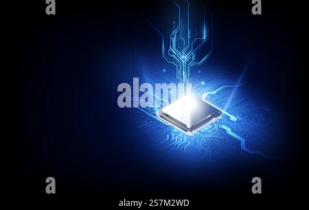 Circuit board. Technology background. Central Computer Processors CPU concept. Motherboard ...