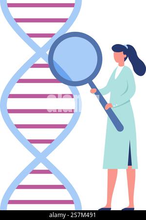 sequence dna spiral cartoon vector illustration Stock Vector Image ...