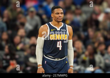 Denver Nuggets guard Russell Westbrook (4) in the second half of an NBA ...