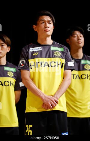 Chiba, Japan. 17th Jan, 2025. Kashiwa Reysol team group, (L to R) Daiki ...