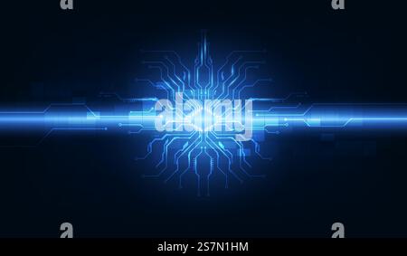 Abstract digital technology operating system background template vector ...