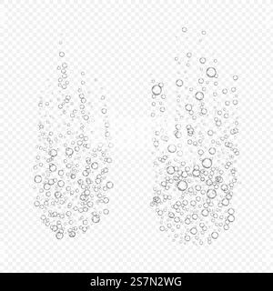 Effervescent aspirin tablet with underwater bubble. Fizzy white ...