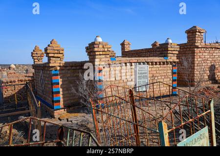 Islamic tombs in the Dawit Ata (Davit Asaw) necropolis in Dzhana-Birlik ...