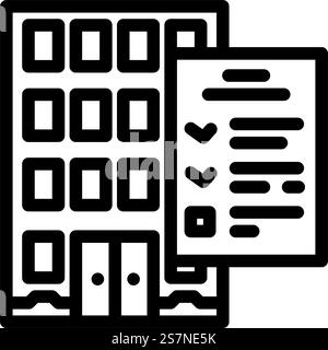 building inspection civil engineer line icon vector illustration Stock ...