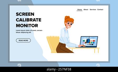 digital screen calibrate monitor vector Stock Vector Image & Art - Alamy