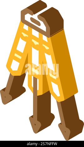 surveyors tripod civil engineer icon doodle illustration Stock Vector ...