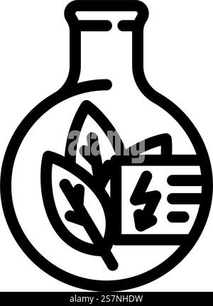 plant biomass line icon vector illustration Stock Vector Image & Art ...