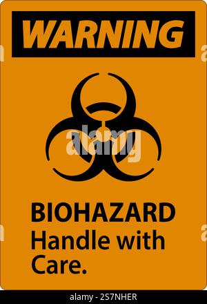 Biohazard Warning Label Biohazard, Handle With Care Stock Vector Image ...