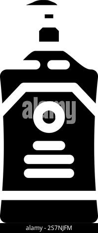 body lotion hygiene glyph icon vector illustration Stock Vector Image ...
