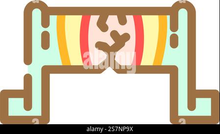 fatigue analysis mechanical engineer icon color illustration Stock ...