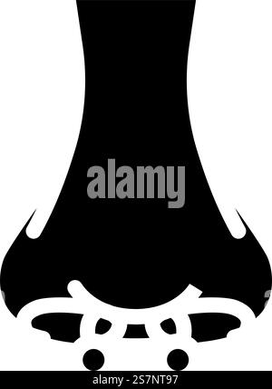 septum piercing fashion beauty glyph icon vector illustration Stock ...