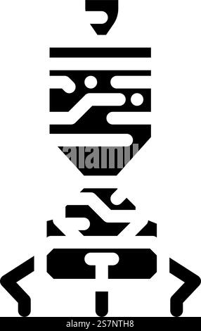 space probe aeronautical engineer glyph icon vector illustration Stock ...