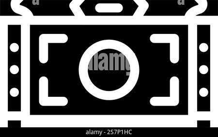 saisen monetary offering shintoism glyph icon vector illustration Stock ...