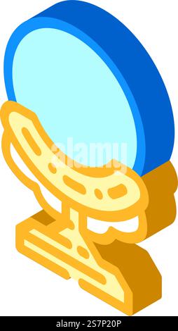 shintai mirror shintoism isometric icon vector illustration Stock ...