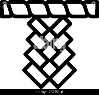 shide paper streamers shintoism line icon vector illustration Stock ...