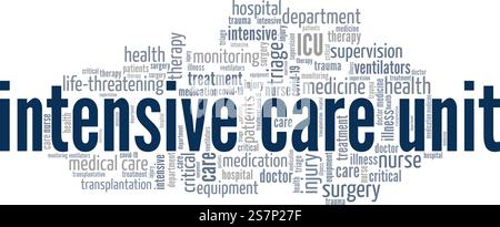 Intensive Care Unit - ICU conceptual vector illustration word cloud ...