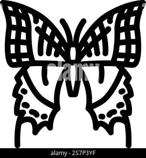 two tailed swallowtail insect line icon vector illustration Stock ...
