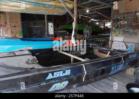 prints and mold malls at the speedboat manufacturing factory with the ...