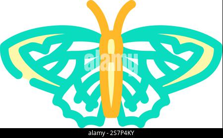 viceroy summer color icon vector illustration Stock Vector Image & Art ...