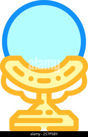 shintai mirror shintoism icon color illustration Stock Vector Image ...