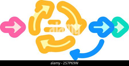 rapid application development software icon color illustration Stock ...