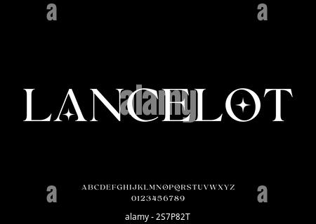 Luxury sharp serif display font vector Stock Vector Image & Art - Alamy