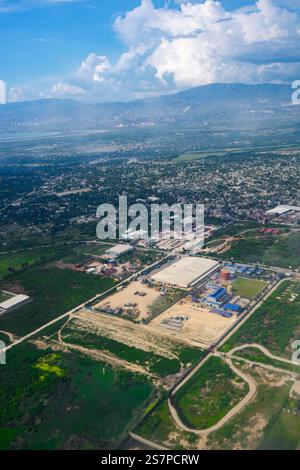Aerial glimpse of Port-au-Prince's vibrant landscape before landing ...