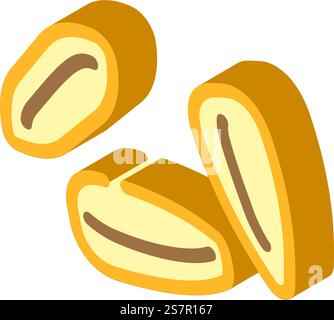 barley grain peeled isometric icon vector illustration Stock Vector ...