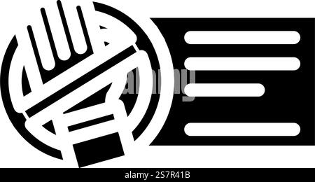 beware electricity glyph icon vector illustration Stock Vector Image ...