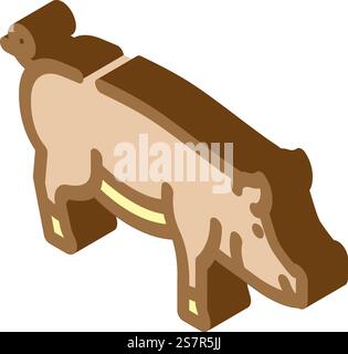 duroc pig breed color icon vector illustration Stock Vector Image & Art ...