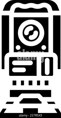 surveying tools mining glyph icon vector illustration Stock Vector ...