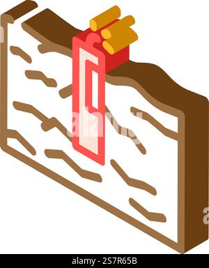 rock blasting mining isometric icon vector illustration Stock Vector ...