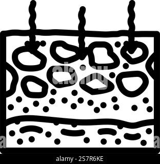 soil permeability hydrogeologist line icon vector illustration Stock ...