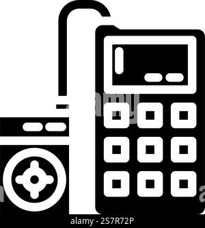 sensor calibration electronics glyph icon vector illustration Stock ...