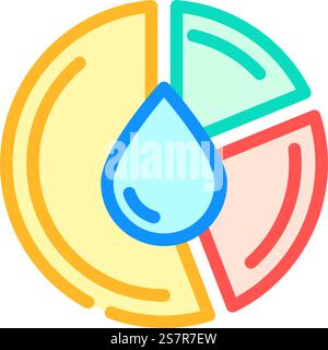 water resource management hydrogeologist color icon vector illustration ...