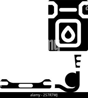 Smart leak detector black glyph icon Stock Vector Image & Art - Alamy