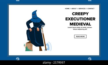 horror chreepy executioner medieval vector Stock Vector Image & Art - Alamy