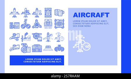 aircraft mechanic landing header vector Stock Vector Image & Art - Alamy