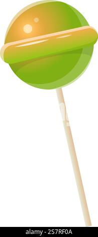 A Cute Cartoon design concept of lolipop love singing a famous song ...