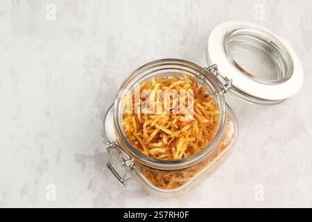 Kering Kentang Mustofa, sweet and spicy potato sticks. Indonesian ...