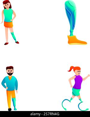 Arm prosthesis icons set 9 vector Stock Vector Image & Art - Alamy